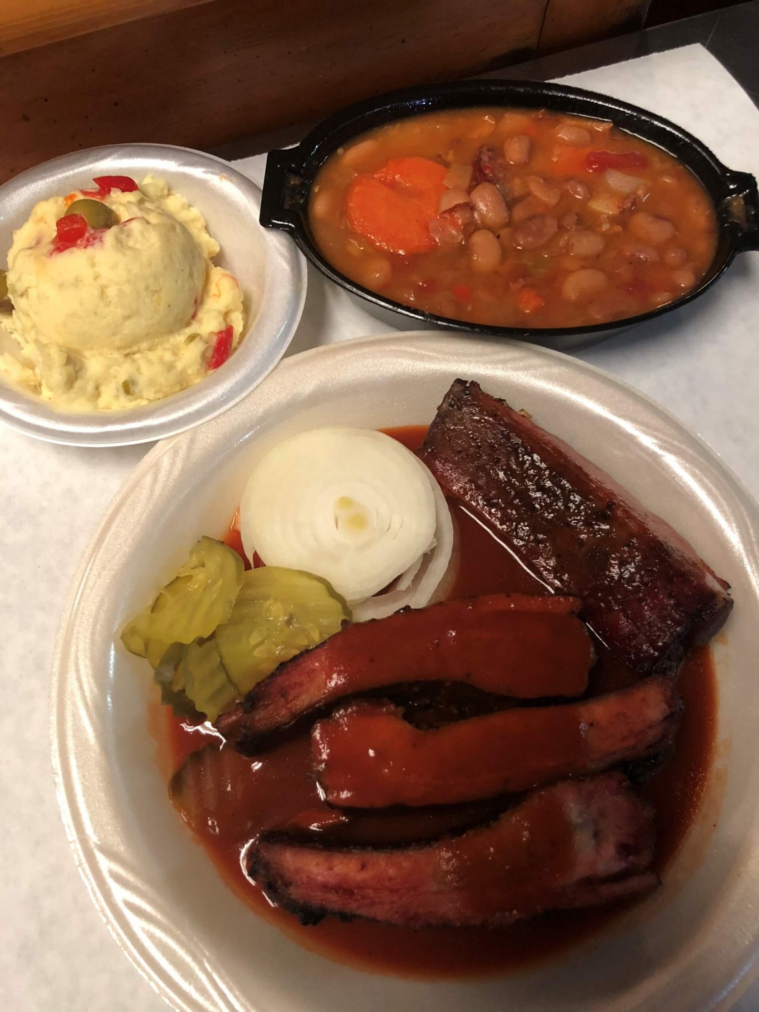 Diana Plate 1 Meat (Medium Portion) – Central Texas BBQ A Pearland ...